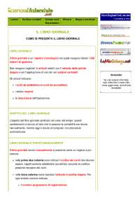 Spiegazione Libro giornale - Docsity