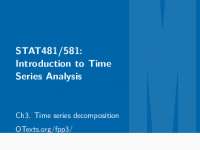 Time Series Decomposition - Docsity