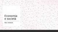 Economia e società, Max Weber - Docsity