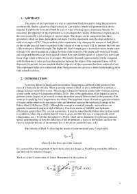 Lab Report Sample (Fluid Mechanics) - Docsity