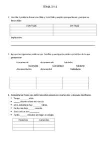 4º primaria lengua sm tema 3 y 4 - Docsity