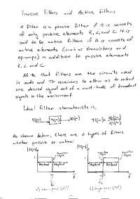 Filters and its types explained step by step with examples. - Docsity