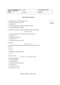 Tema d'esame completo (Modulo A+B), testo e esercizi svolti con i vari ...
