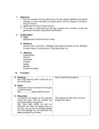 Detailed lesson plan sample - Docsity