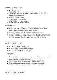 Complementi di LUOGO il latino - Docsity