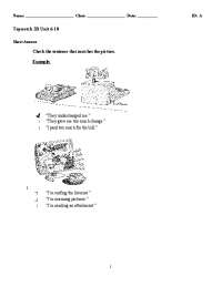 Top notch 2 unit 6-10 | Summaries English | Docsity