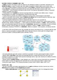 Sistemi e Reti Routing | Appunti di Sistemi di reti | Docsity