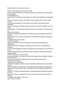 Estructura organizativa e implicacion - Docsity