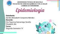 Variables epidemiológicas en las enfermedades - Docsity