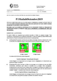 Informatica ejercicio matlab - Docsity