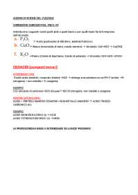 ESERCIZI NOMENCLATURA E SPIEGAZIONE OSSIACIDI - Docsity