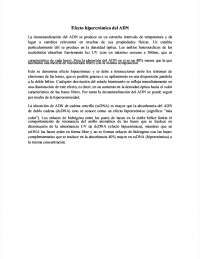 Efecto hipercromico del ADN - Docsity