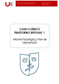 Informe Psicológico y Plan de intervención en un caso de Bipolaridad ...