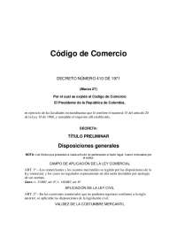 Codigo del comercio.................... - Docsity