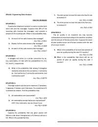 Engineering Data Analysis - Docsity