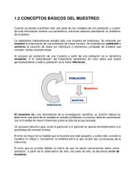 Concepto basicos de muestreo - Docsity
