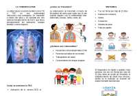 LA TUBERCULOSIS, triptico - Docsity
