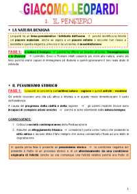 Giacomo Leopardi e Giovanni Verga - Docsity