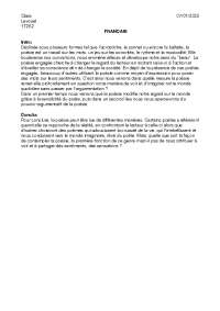 Fiche de lecture Victor Hugo - Docsity