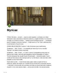 Myricae, la storia delle edizioni e l'analisi di alcune poesie - Docsity
