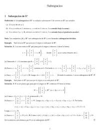Subespacios vectoriales - Docsity