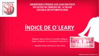 Indice de oleary, historia, procedimiento - Docsity