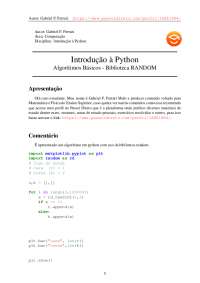 Uso da biblioteca random - Docsity