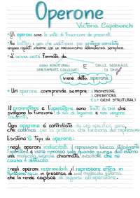 Operone, operone LAC e operone TRP - Docsity