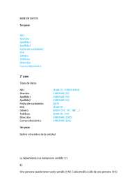 Creación tablas para la asignatura de técnicas instrumentales - Docsity
