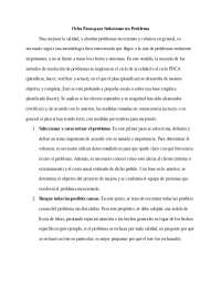 Ocho Pasos para Solucionar un Problema. - Docsity