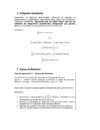 Ejercicios de calculo integral - Docsity