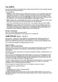 Satira Imperiale, Persio e Giovenale - Docsity