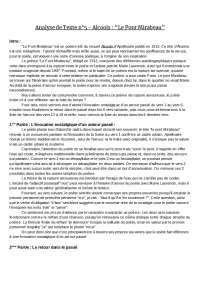 Analyse de Texte - Alcools : "Le Pont Mirabeau" - Docsity