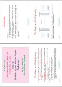 Multiplexing and Multiple Access Techniques - Docsity