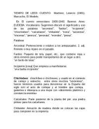 Cuento Marcucho, el modelo - Docsity