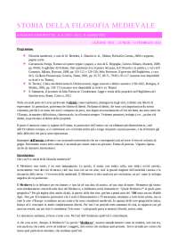 Sbobine Storia della Filosofia Medievale - Primo modulo - Docsity