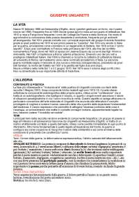 Giuseppe Ungaretti,Pirandello, Svevo, Pascoli - Docsity