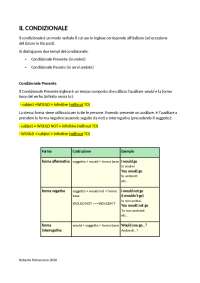 Conditionals: use and form - Docsity