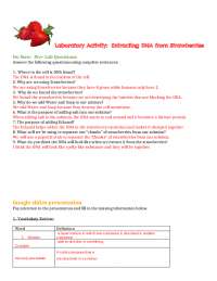Strawberry Experiment with preview questions and after result questions ...