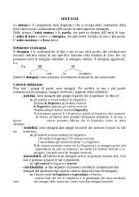 Sintassi - Linguistica Generale | Sbobinature di Linguistica Generale ...