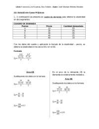 2.6 Solución de casos practicos | Ejercicios de Economía | Docsity