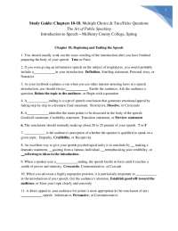 Study Guide: Chapters 10-18, Multiple Choice & True/False Questions The ...