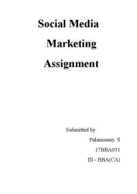 Social Media Marketing - Docsity