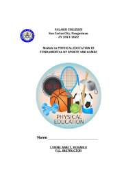 Physical Education 3 module - Docsity