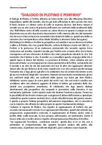 Analisi “Dialogo di Plotino e Porfirio” Giacomo Leopardi - Docsity