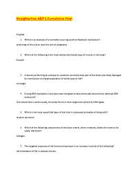 STRAIGHTERLINE A & P 1 cumulatives Latest - Docsity