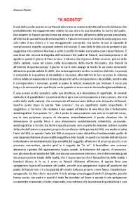 Analisi e spiegazione poesia “X Agosto” Giovanni Pascoli - Docsity
