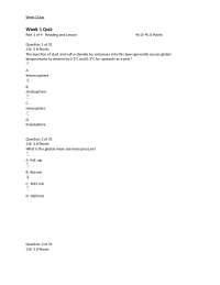 CHEM MISC Misc Week 1 Quiz Latest - Docsity