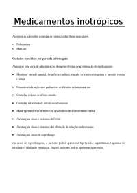 Medicamentos Inotrópicos - Docsity