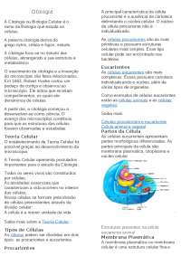 Resumo citologia